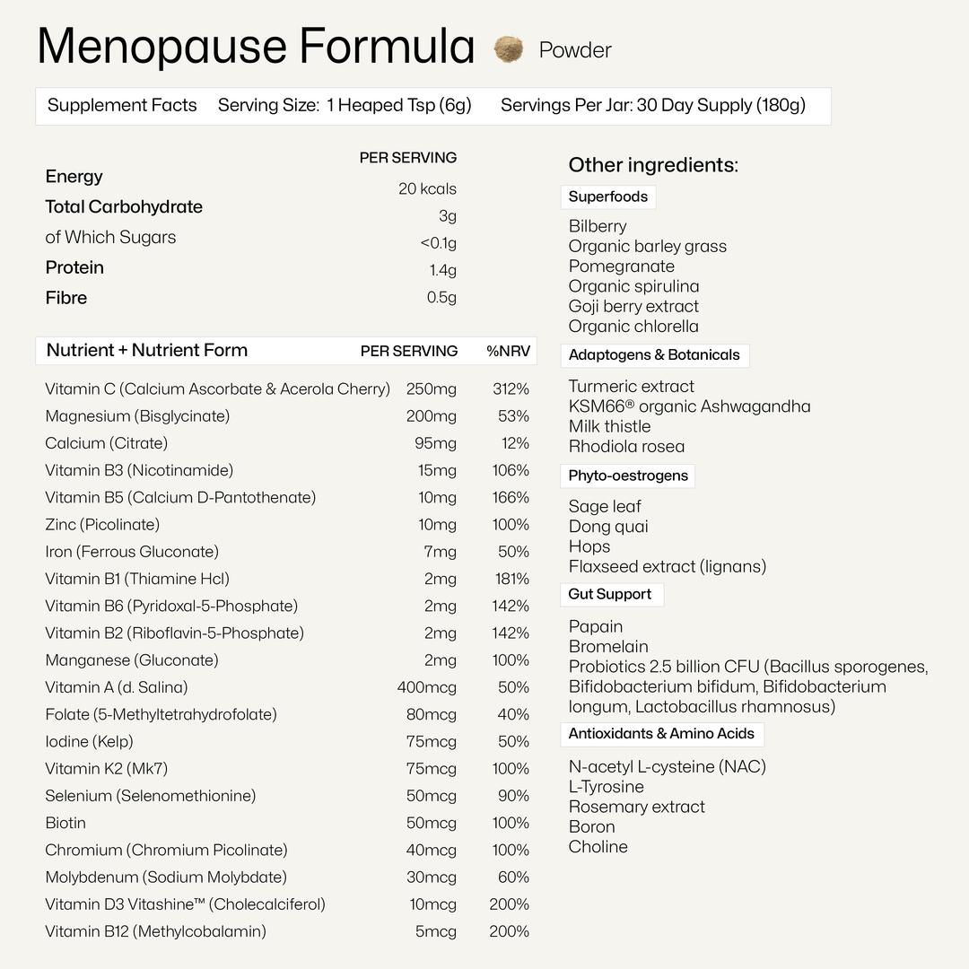 Menopause Supplement To Minimise Symptoms - Equi London